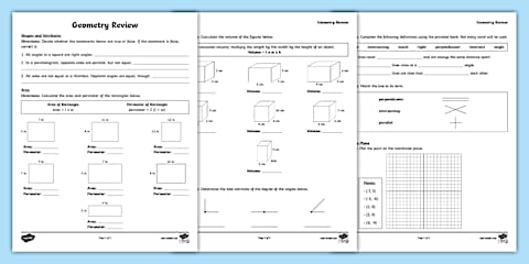 Fifth Grade Geometry Review