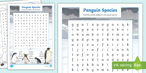 Penguin Word Search