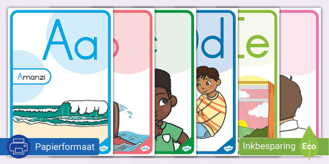 Umzimba wami amakhadi - Body Part Cards (isiZulu)