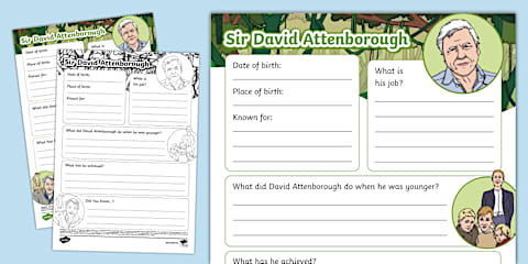 David Attenborough Biography Template