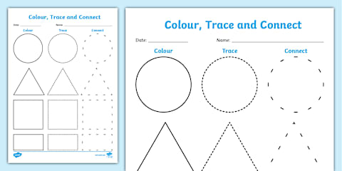 Connect the Dots and Name the Shapes