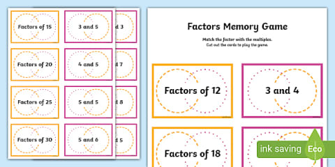 Factor Bingo