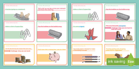 Fine Handwriting Warm Up Exercise Cards
