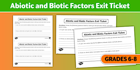 Abiotic and Biotic Factors PowerPoint & Google Slides for 6th-8th Grade