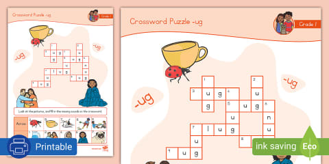 Grade 1 Crossword Puzzle th-