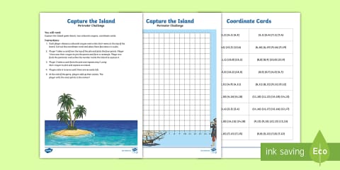 Treasure Hunt Coordinates Game