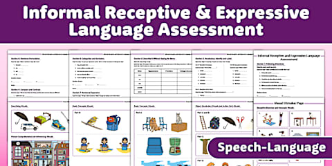 In Front or Behind Spatial Concepts Worksheet for SLP