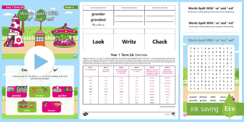 Year 1 Term 2A Week 1 Spelling Pack