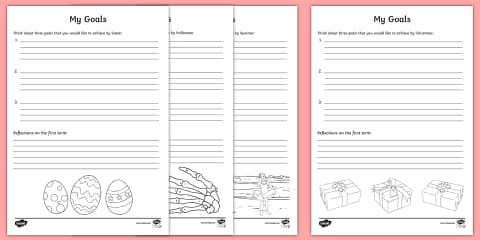 Three Stars and a Wish Goal Setting Worksheet