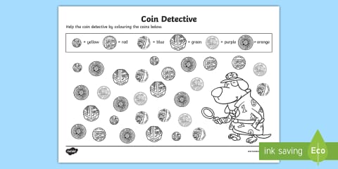 Coin Recognition Matching Worksheets - EYFS, Early Years, KS1, Key ...