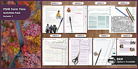 PSHE Form Time Activities Pack