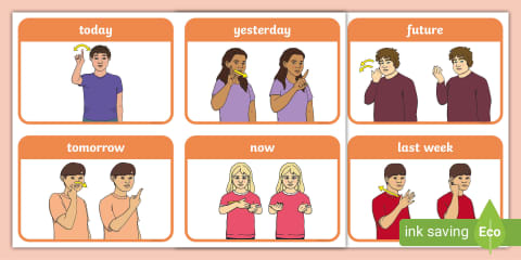 Auslan Days of the Week Cards
