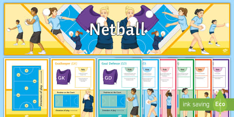 Netball Silhouette Drawing Activity