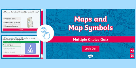 Map Symbols Interactive Matching Activity