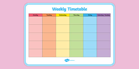 Teacher Planner Blank Term Planning Overview - Twinkl