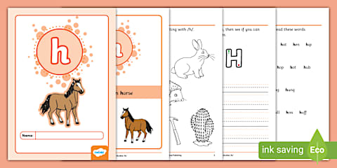 Let's Look at the Letter H - Booklet