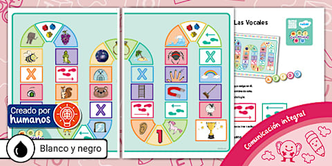 Juego de memoria de las vocales