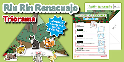 Pack de Trioramas: Cuentos de Rafael Pombo