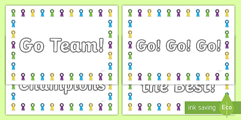 Coloured Team Flags