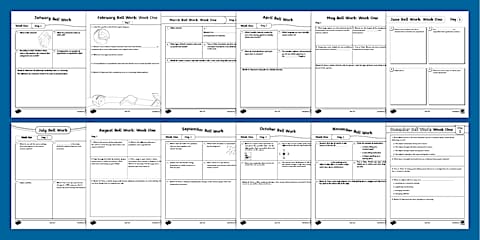 Sixth Grade Science May Bell Work Bundle