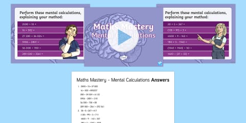 Mental Maths Activities Year 5