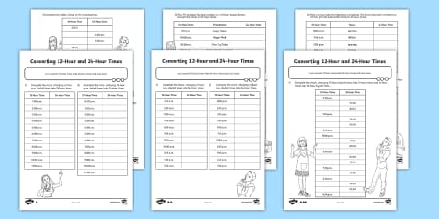 Read and Interpret Timetables Differentiated Maths Worksheets