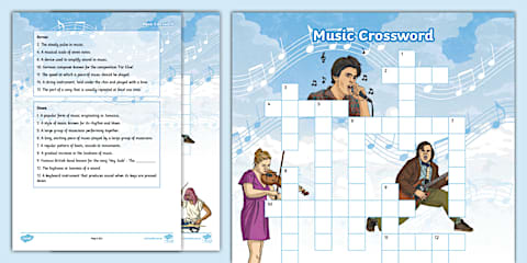 Types of Music Wordsearch