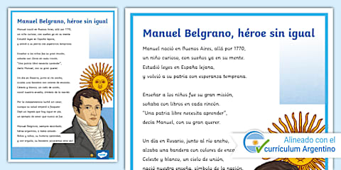 Hoja de actividad: la vida de Manuel Belgrano