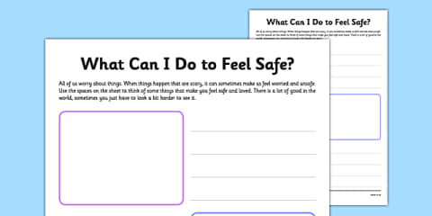 Feeling Safe at School Mind Map
