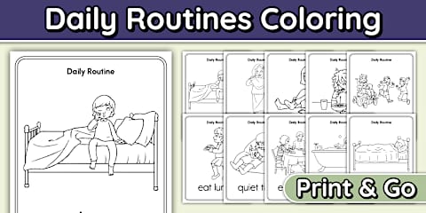 Preschool - Posters - Back to School - Posters: Daily Routine ...