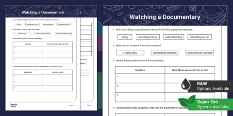 Documentary Analysis Activity Sheet