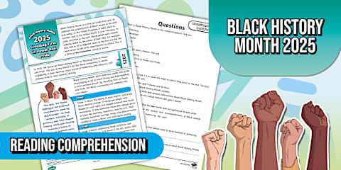Second Grade Black History Month Reading Comprehension Worksheet