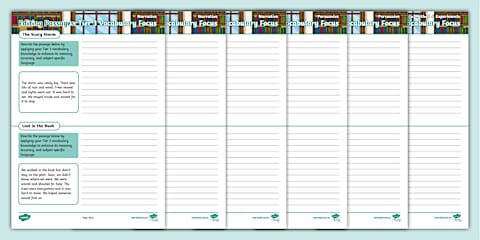 Tier 2 and 3 Vocabulary Tracking Sheet