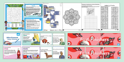 Differentiated Fast Finisher Choice Boards