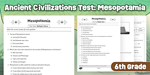 Sixth Grade Ancient Civilizations Test: Greece