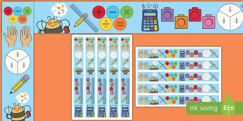 Maths Border Editable Display Poster