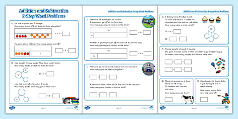 Year 3 Maths Word Problems Challenge Cards
