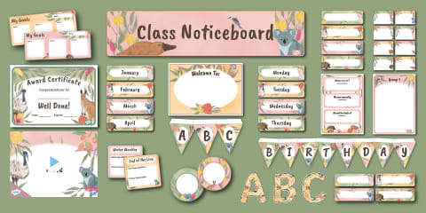 Botanical-Themed Display Pack