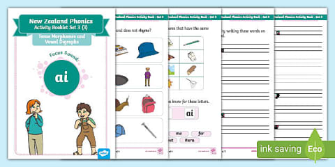 New Zealand Phonics Activity Booklets Set 3 Resource Pack