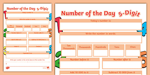 Place Value Number Expander 6-Digit