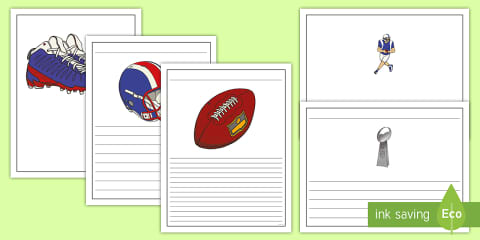 Blank and Lined Journal Writing Pages - Basketball Border