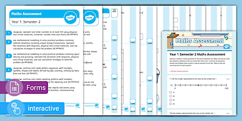 Year 2 ICAS Past Paper - Maths Practice Exam - Twinkl