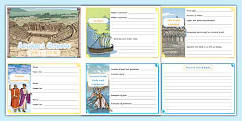 The Daily Life of Ancient Greece (Versus Now) Fact File Template