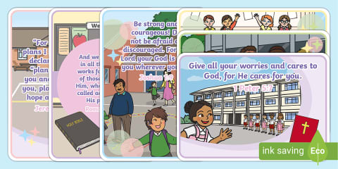 Back to School Bible Verses Posters