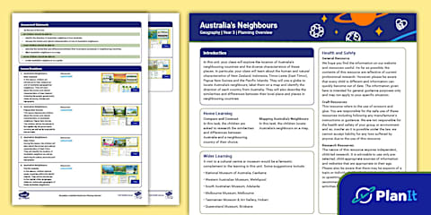 Geography Australia's Neighbours Planning Overview