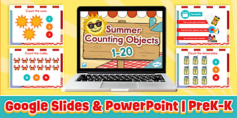 Daily Number Sense Routine PowerPoint & Google Slides for PreK-K