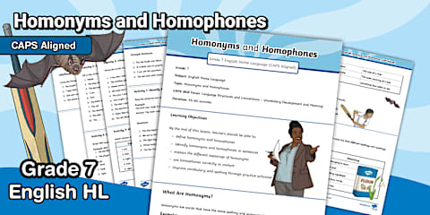 Homonyms: Homophones and Homographs Activity Sheets