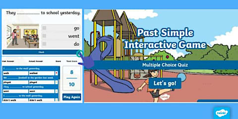 ESL Irregular Past Tense Verbs Matching Game [Kids, A1]