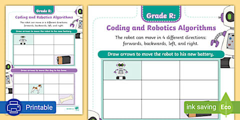 Grade R Robotics and Coding - Term 2 - Robotics - Worksheet: What do ...