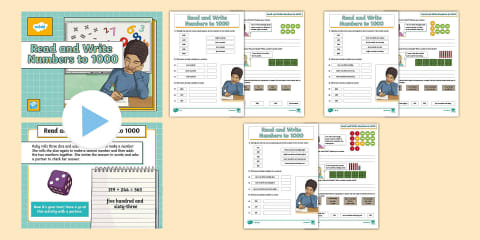 Reading and Writing Numbers to 1, 000 Worksheet